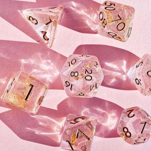 Strawberry Dnd Dice Set 4 Dungeons & Dragons. Polyhedral Food - Etsy