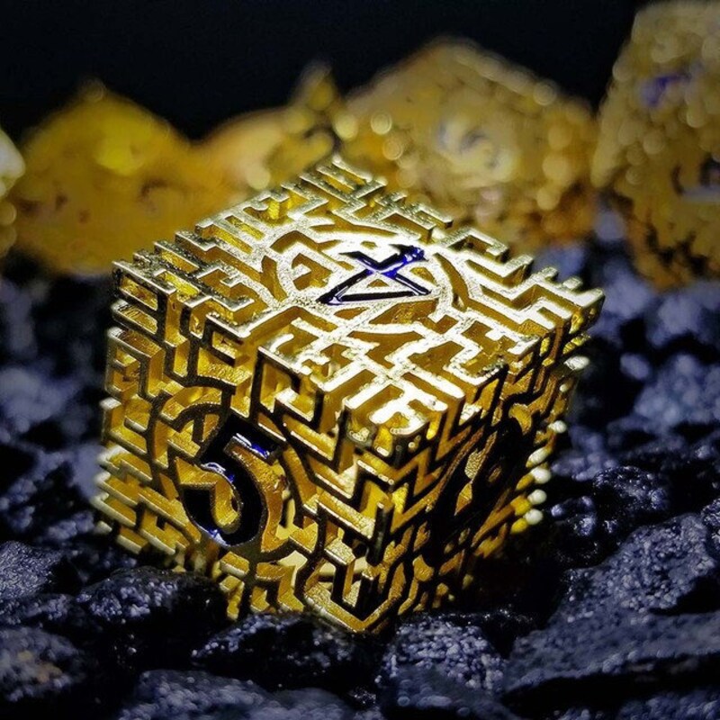 Gold Dice Set - Etsy