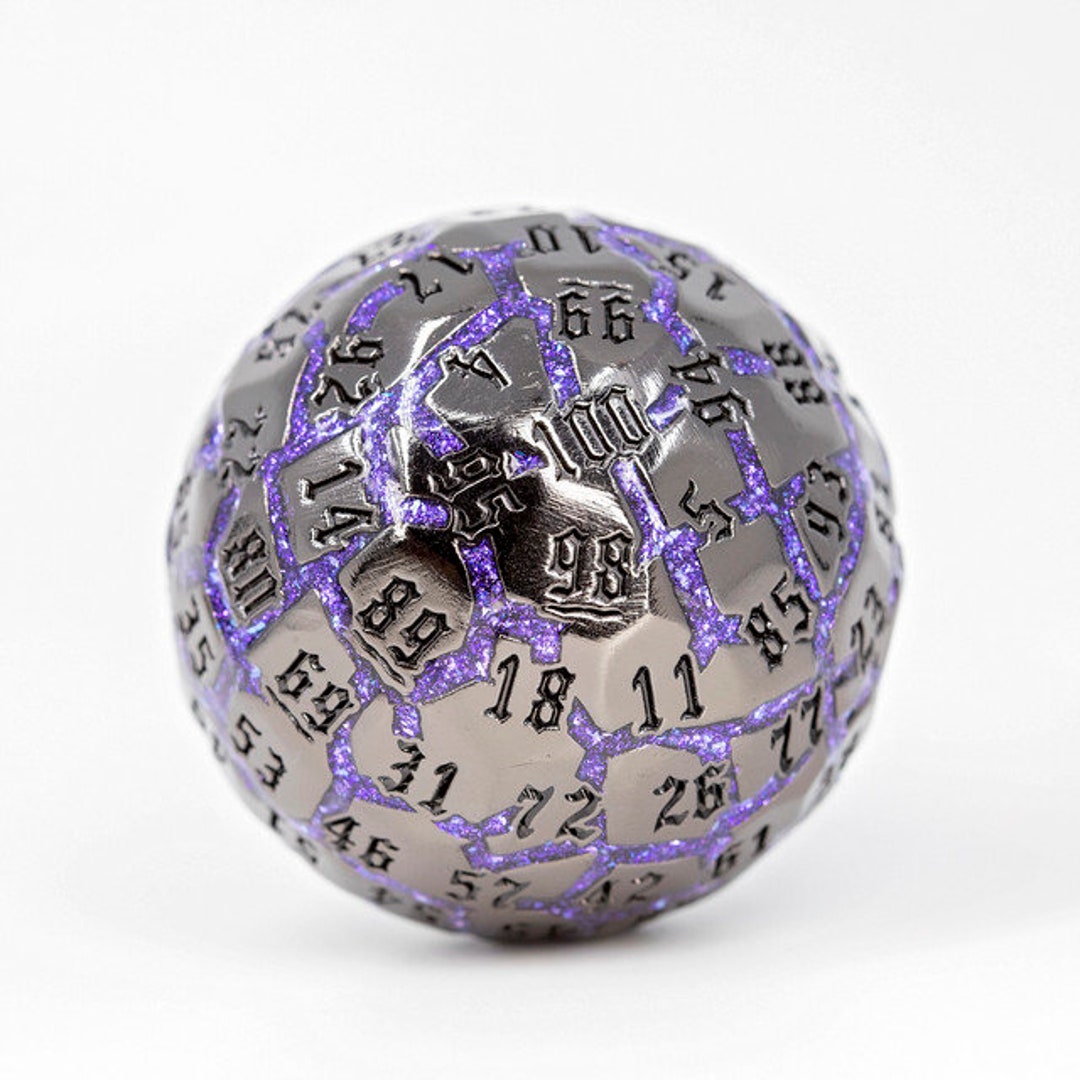 Sage’s Warp Stones Antique Silver Supernova D100 Metal Dice | Dungeons ...