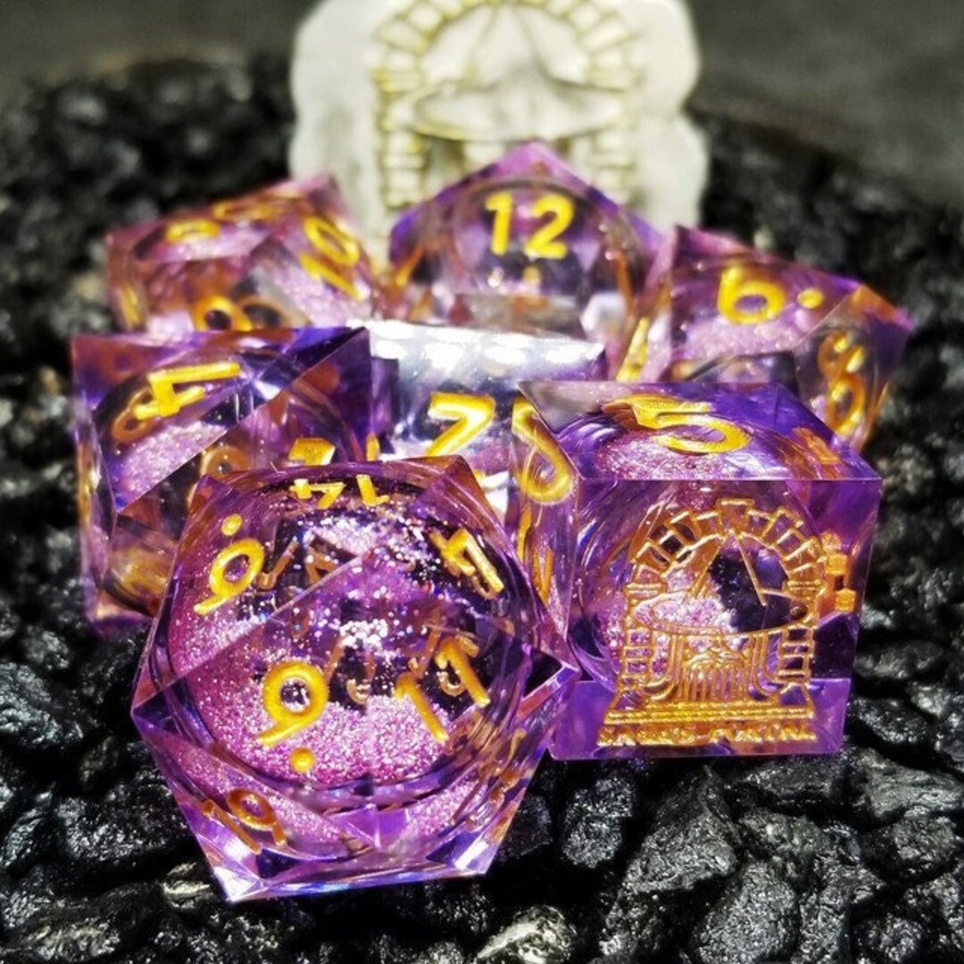 Sage’s Spirits – Arcane Spirits Liquid Core Sharp Edge Resin Dice Set ...