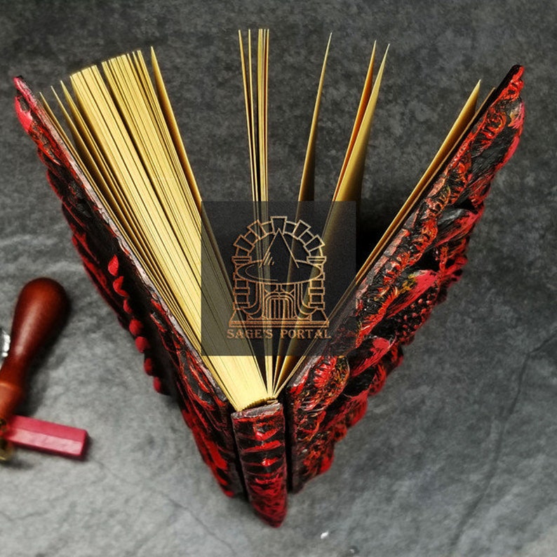 Eye of the Red Dragon Notebook Gift Set Handmade Notebook - Etsy