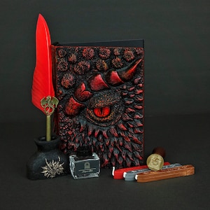 Eye of the Red Dragon Notebook Gift Set | Handmade Notebook for TTRPG ...