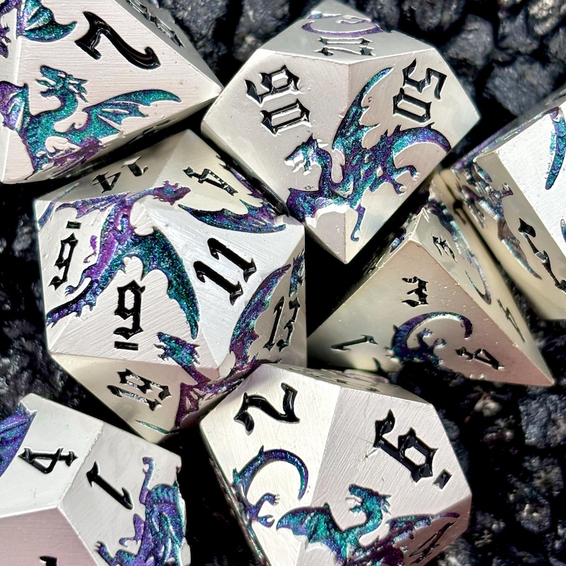 Solid Silver Dice - Etsy