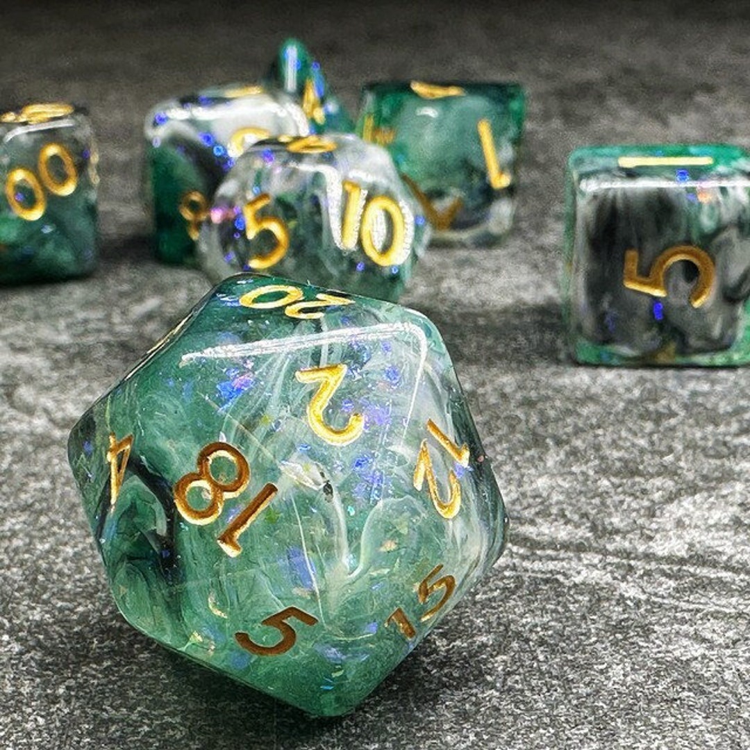 Sage’s Cantrips - Mending Resin Polyhedral Dice Set | Dungeons Dragons ...