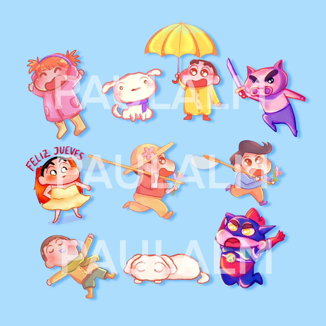 Shin Chan Stickers Pack 2 - Etsy