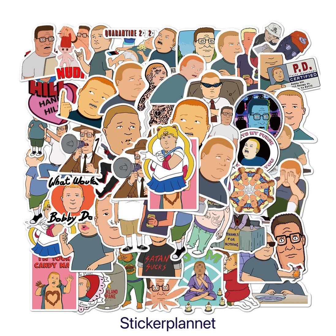 King of the hill Bobby hill Icon Stickers Pack 50/set | Etsy