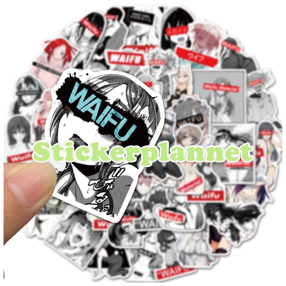 Waifu Sexy Anime Art Sticker Pack 50 Set Etsy