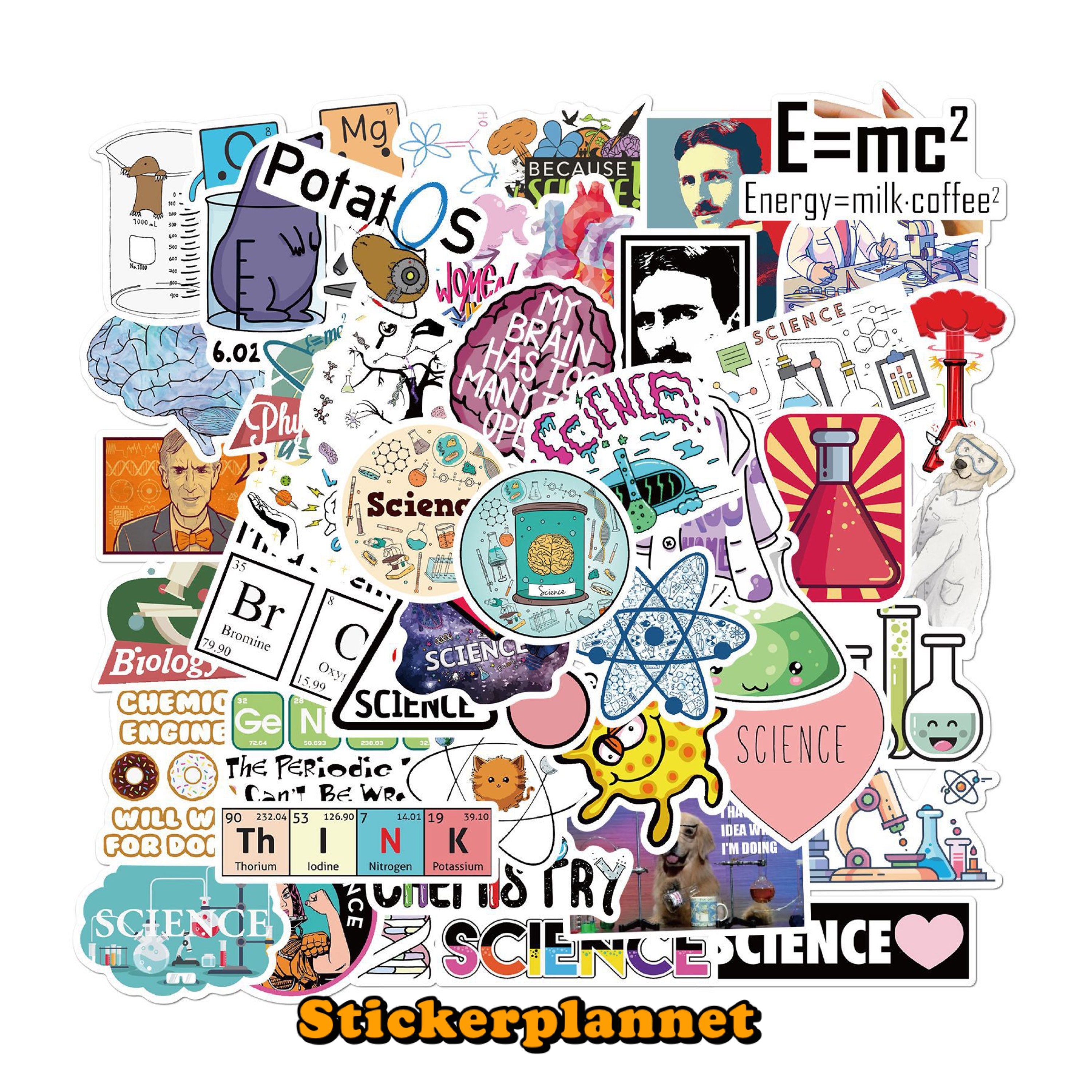 Science Laboratory Sticker Pack 50 | Etsy