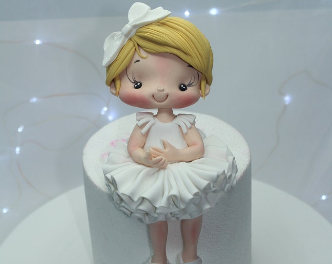 Girl Cake Topper, Person Figurine, Handmade Figurine Doll, Handmade ...