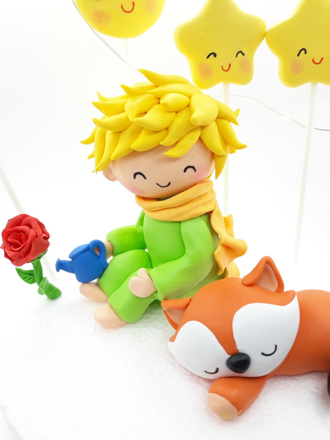 Little Prince Topper in Cold Porcelain, Personalized Cake Topper ...