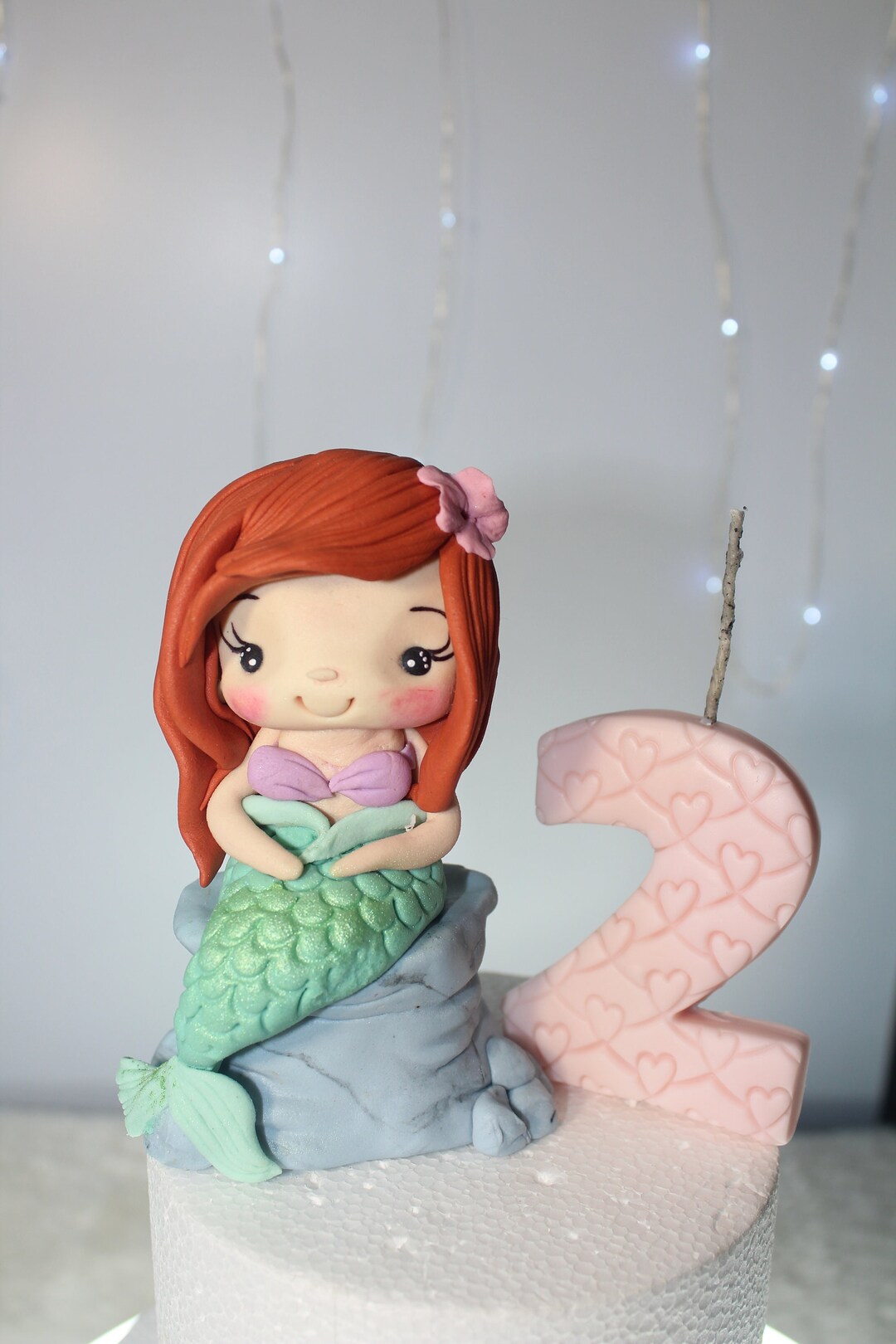 Fondant Mermaid, Cold Porcelain Mermaid Doll, Under the Sea Party ...