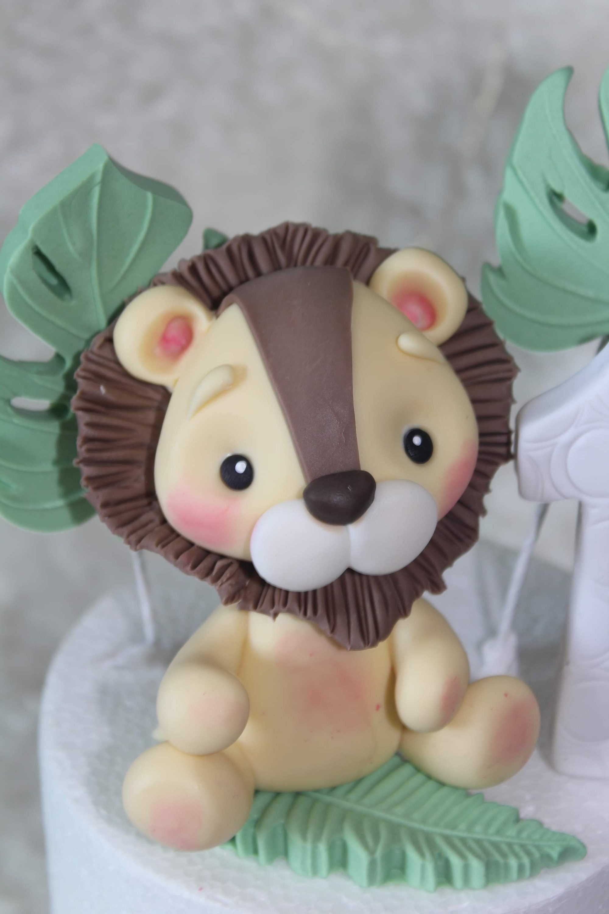 Lion Topper Animals Cake Topper Jungle Cake Topper Grass - Etsy
