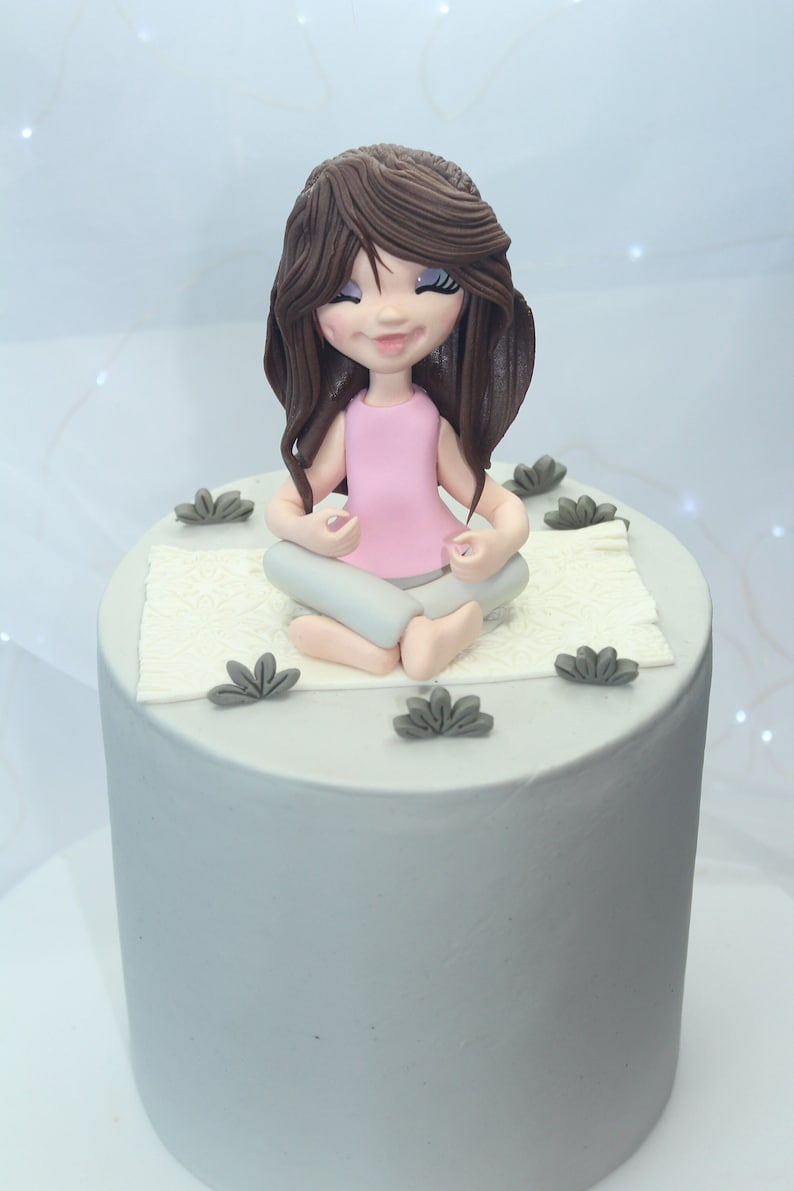 Yoga Cake Topper. Women Yoga Topper Person Figurine Yoga - Etsy