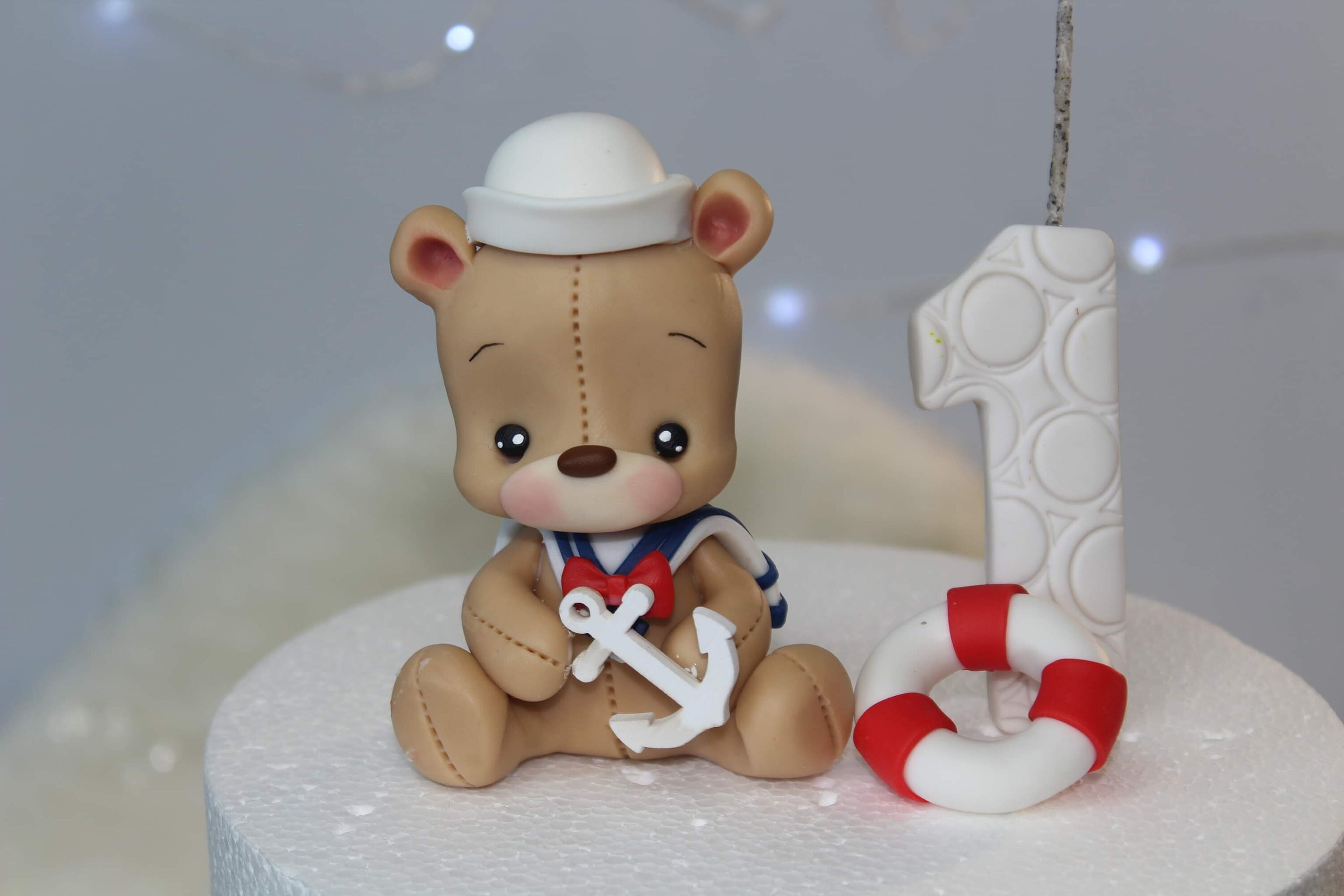 Teddy Bear Fondant Sailor Teddy Bear Sailor With Anchor and - Etsy UK