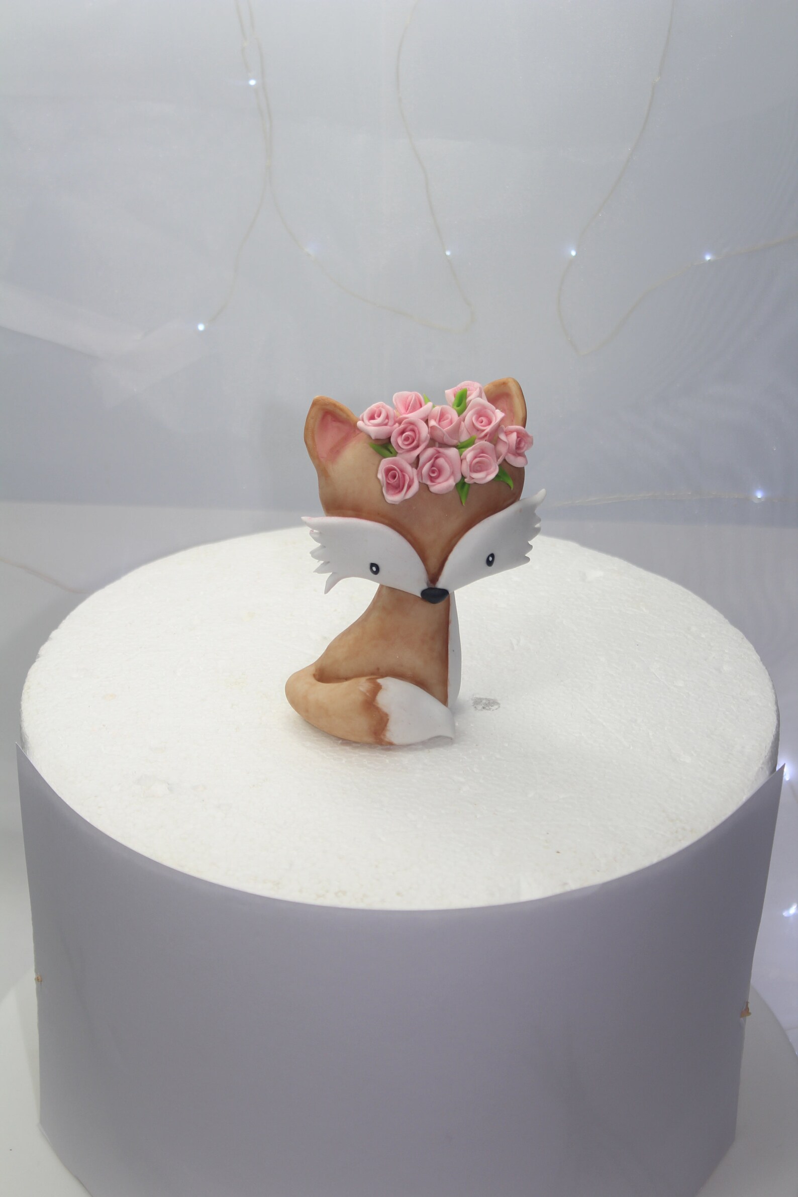 Fox Cake Topper,fox Figure,fondant Fox,sugar Paste Fox,woodland Cake ...