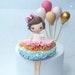 Girl Cake Topper, Person Figurine, Handmade Figurine Doll, Handmade ...
