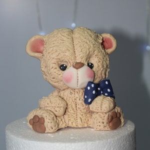 Teddy Bear Fondant,teddy Bear Cake Figures,boy Bear Cake Topper,bears ...