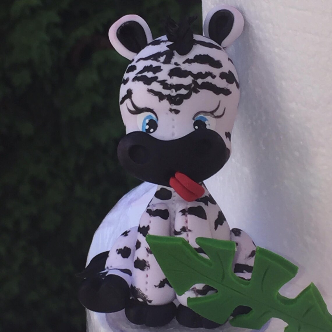 Safari Cake Topper Giraffe Cake Topper Cold Porcelain Jungle - Etsy