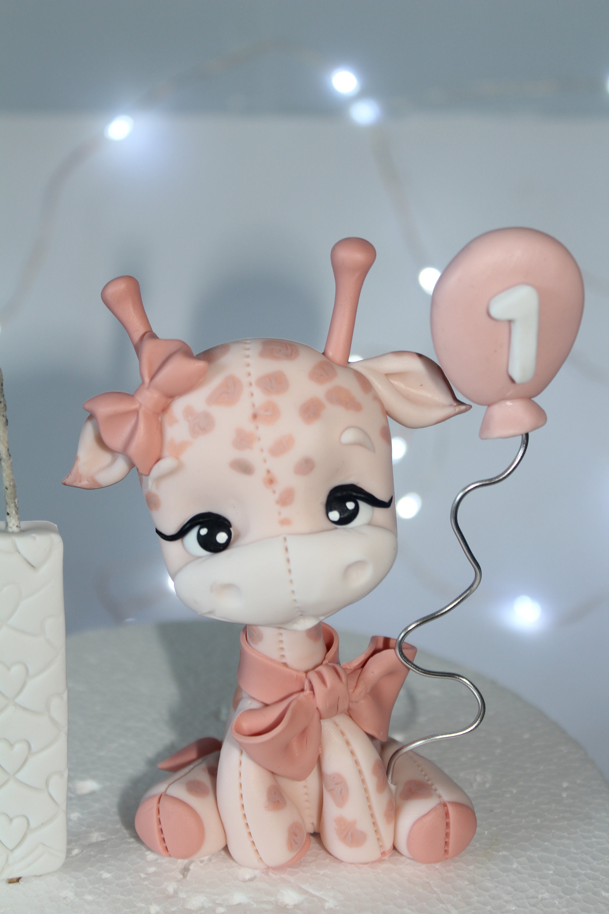 Giraffe in Fondant or Cold Porcelain, Savannah Cake Topper, Party ...