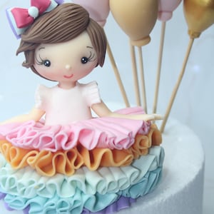 Girl Cake Topper, Person Figurine, Handmade Figurine Doll, Handmade ...