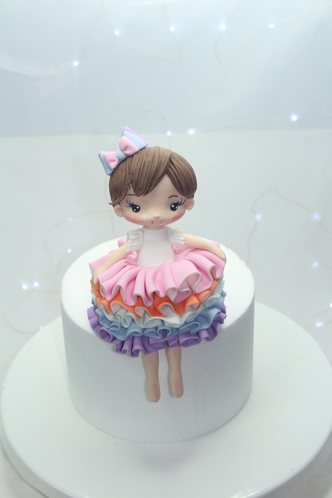 Girl Cake Topper, Person Figurine, Handmade Figurine Doll, Handmade ...