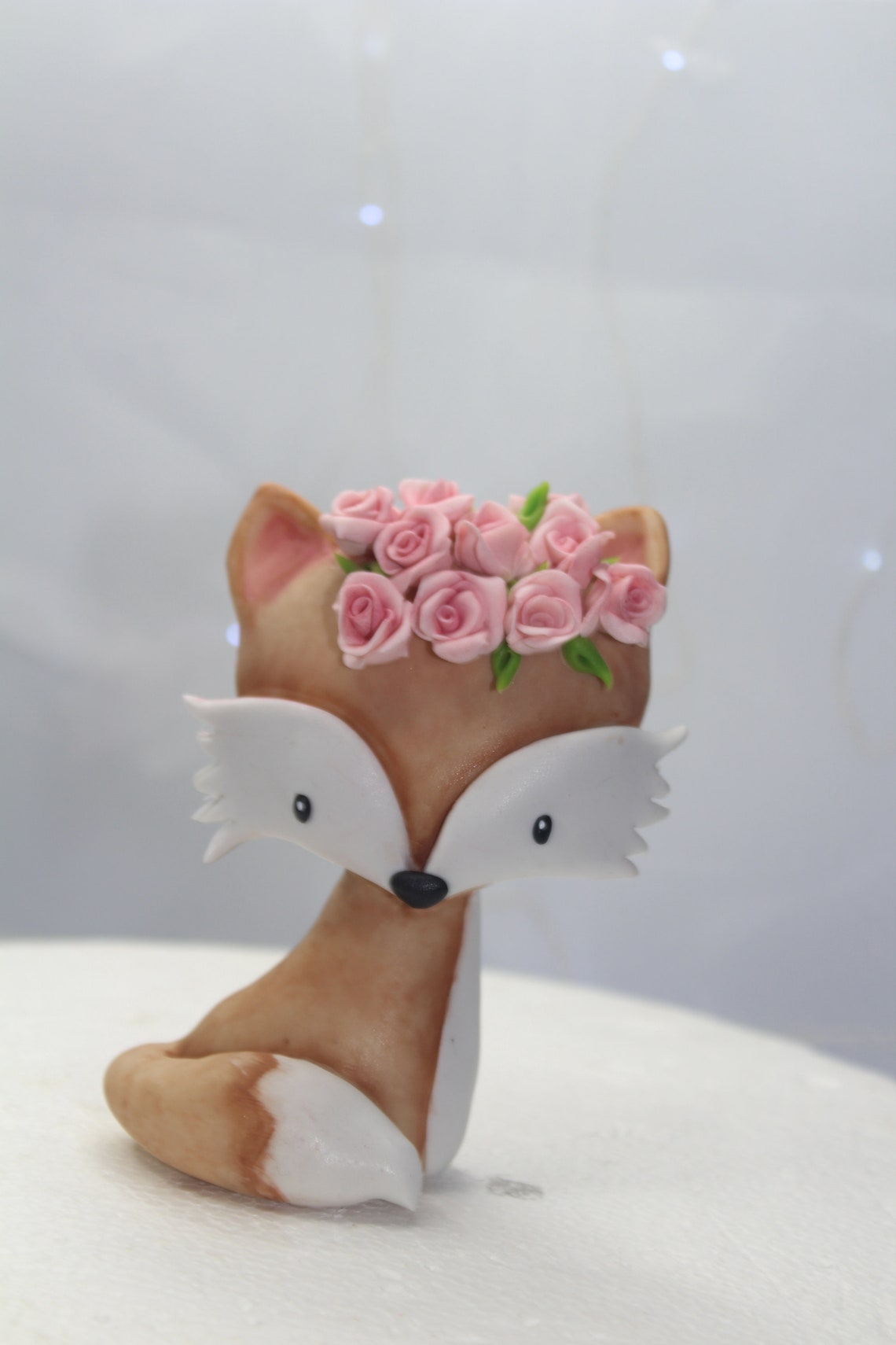 Fox Cake Topper,fox Figure,fondant Fox,sugar Paste Fox,woodland Cake ...