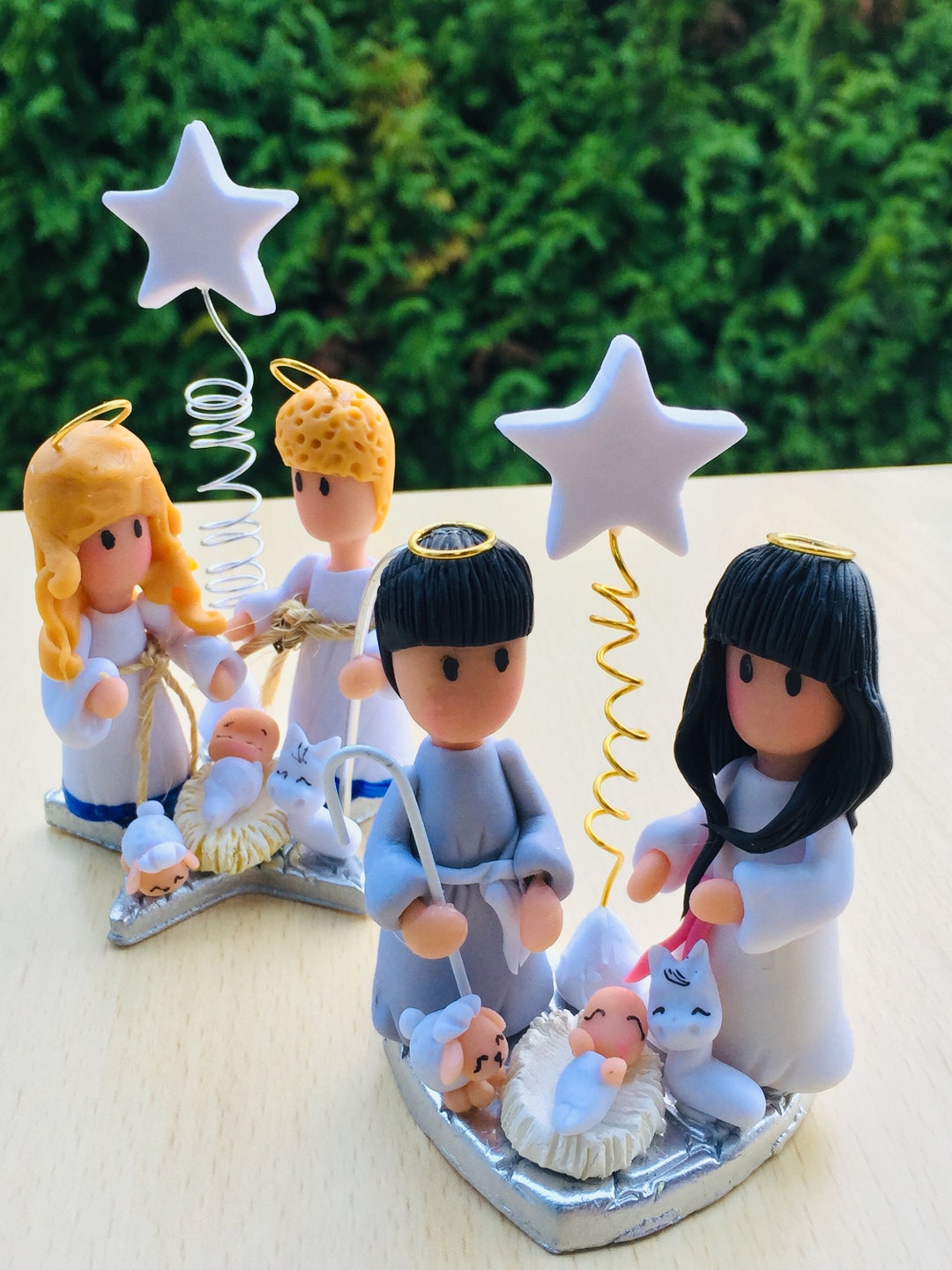 Large Set of Cribs | Cold Porcelain Nativity Scene Set for the ...