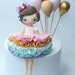 Girl Cake Topper, Person Figurine, Handmade Figurine Doll, Handmade ...
