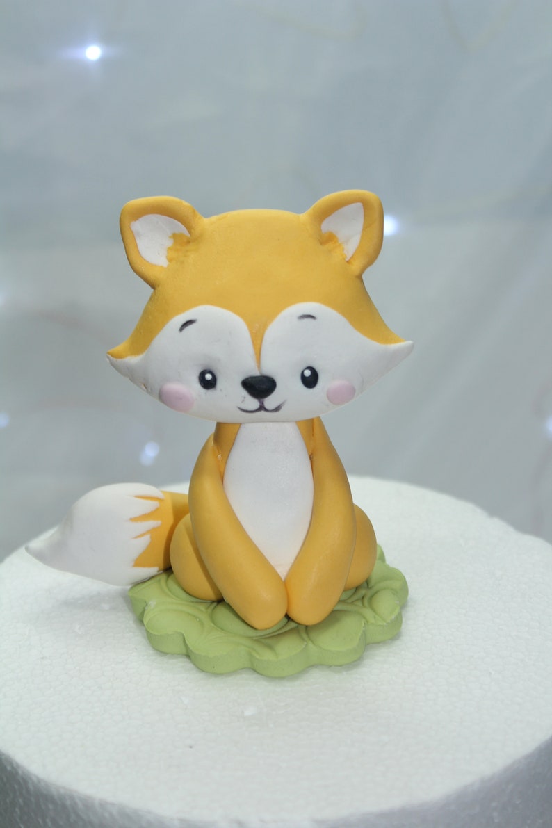Fox Cake Topper,fondant Fox,sugar Paste Fox,woodland Cake Topper ...