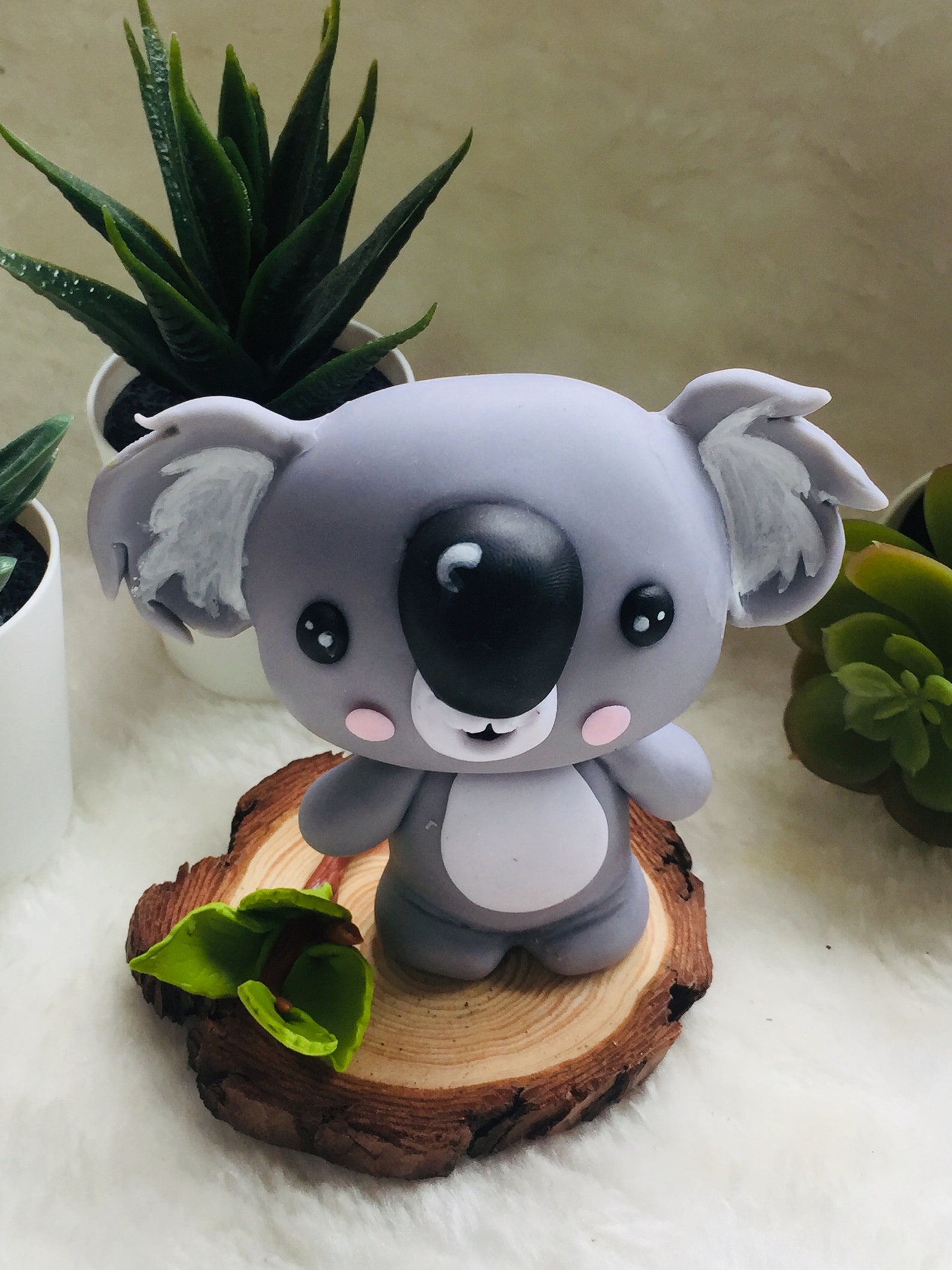 Koala Figure Animal Cake Topper in Fondant or Cold - Etsy