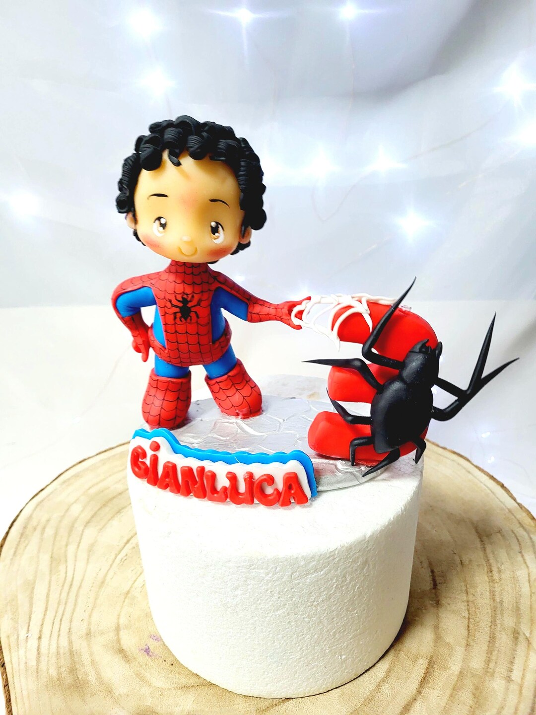 Spider-man Inspired Cake Decoration- Birthday Candle- Party Super ...
