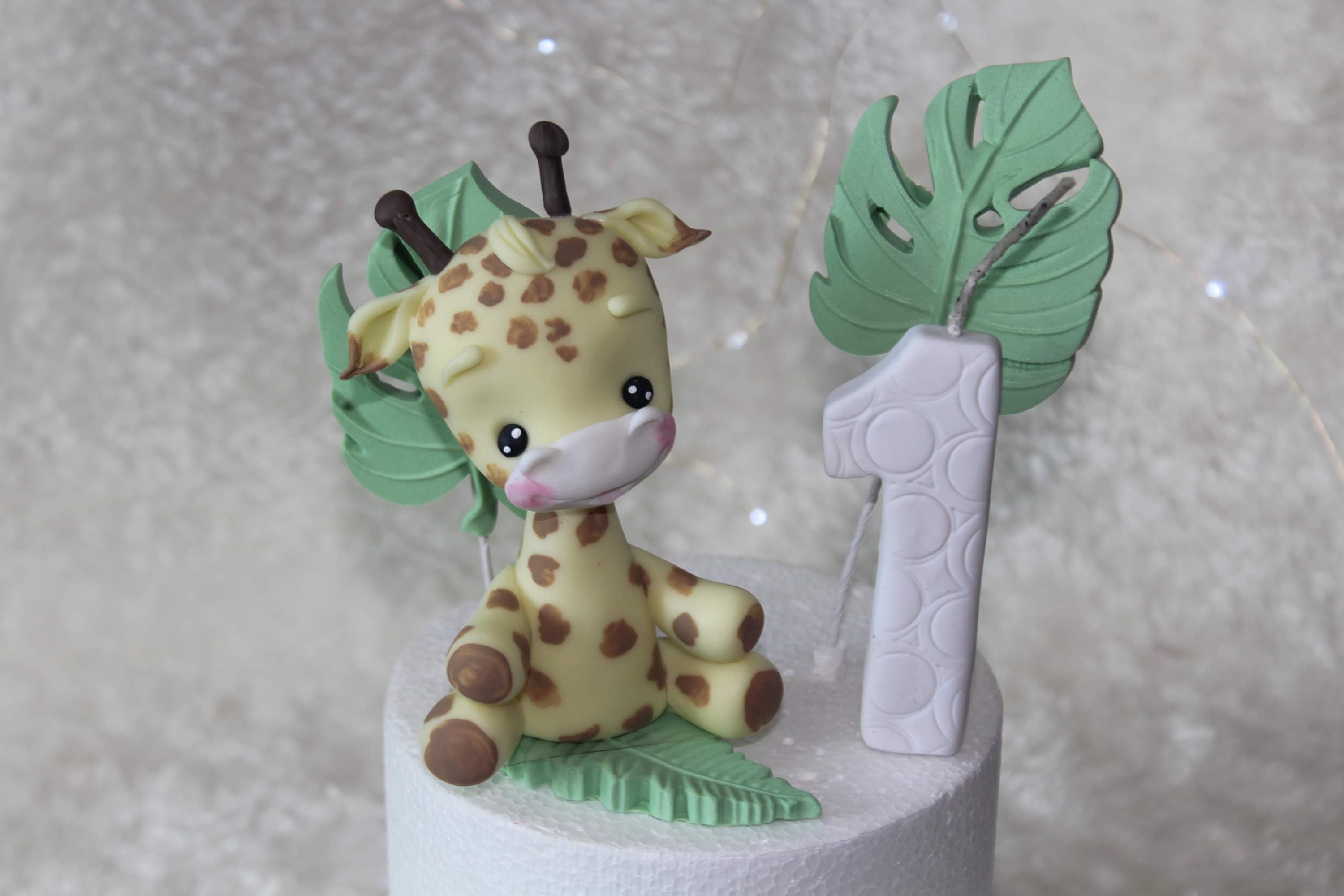 Giraffe Topper, Animals Cake Topper, Jungle Cake Topper, Grass Cake ...