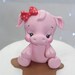 Piggy Fondant, Cold Porcelain Piggy Figure, Farm Party Decorations ...