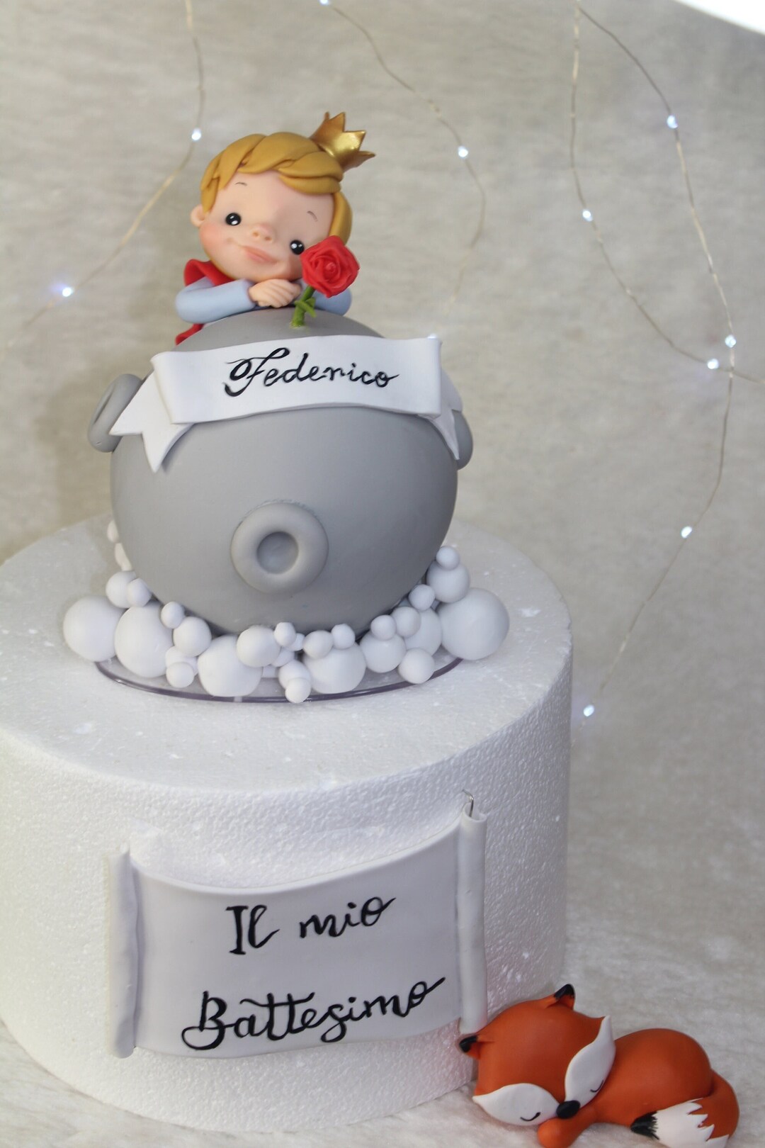 Little Prince Figure in Fondant, Edible Cake Topper, Cold Porcelain ...
