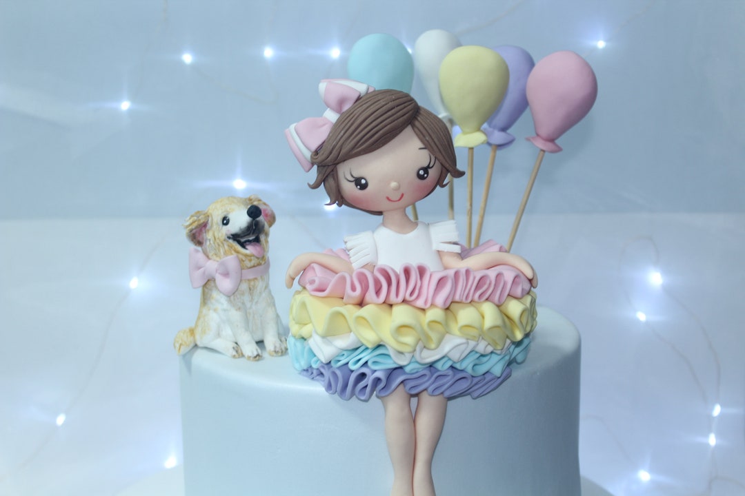 Girl Cake Topper, Person Figurine, Handmade Figurine Doll, Handmade ...