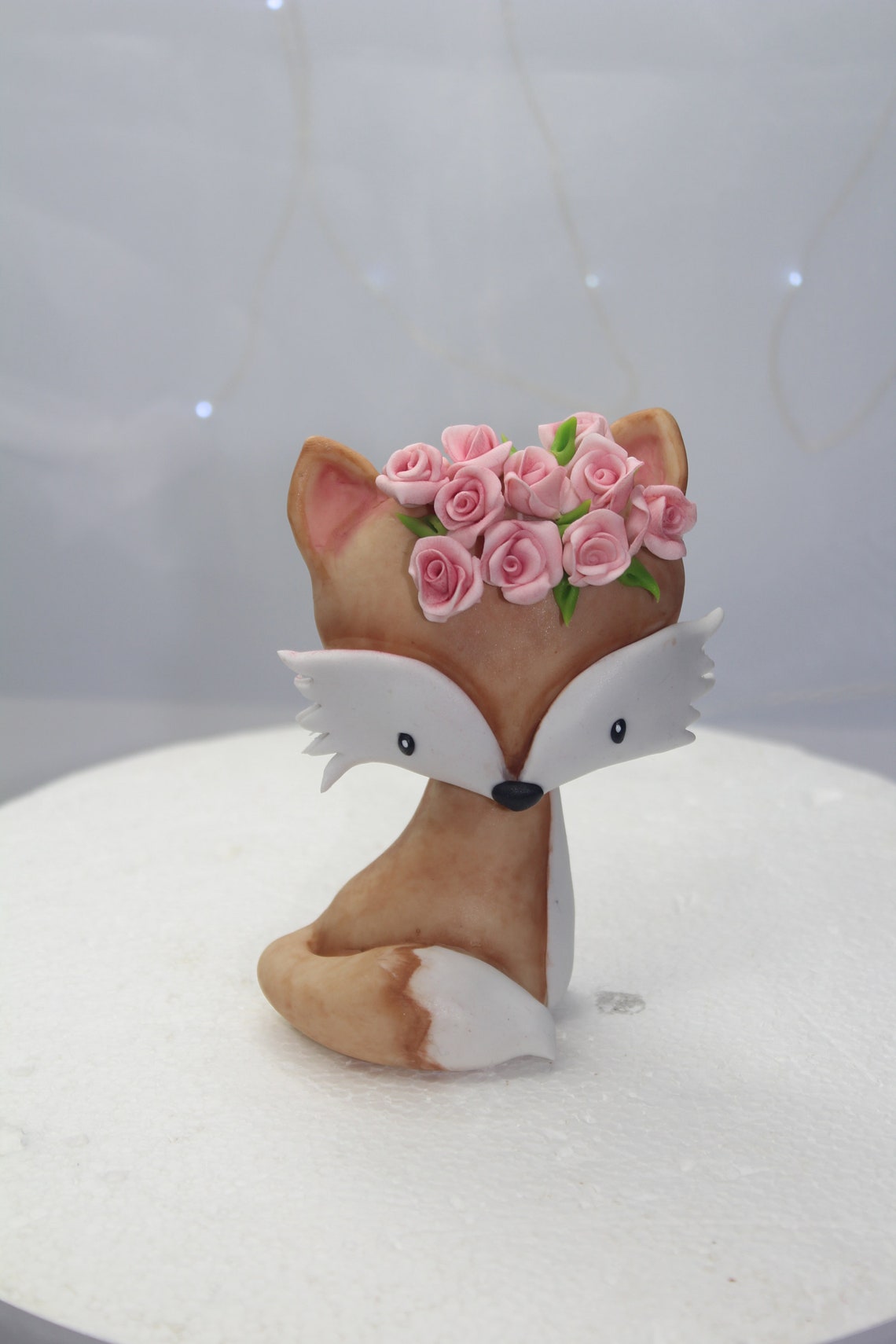 Fox Cake Topper,fox Figure,fondant Fox,sugar Paste Fox,woodland Cake ...