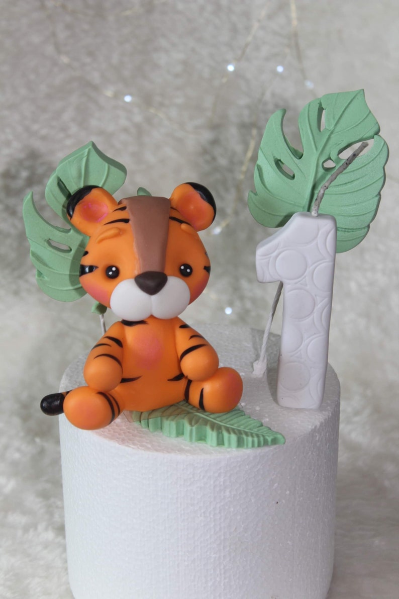 Tiger Topper Animals Topper Jungle Cake Topper Grass Cake - Etsy