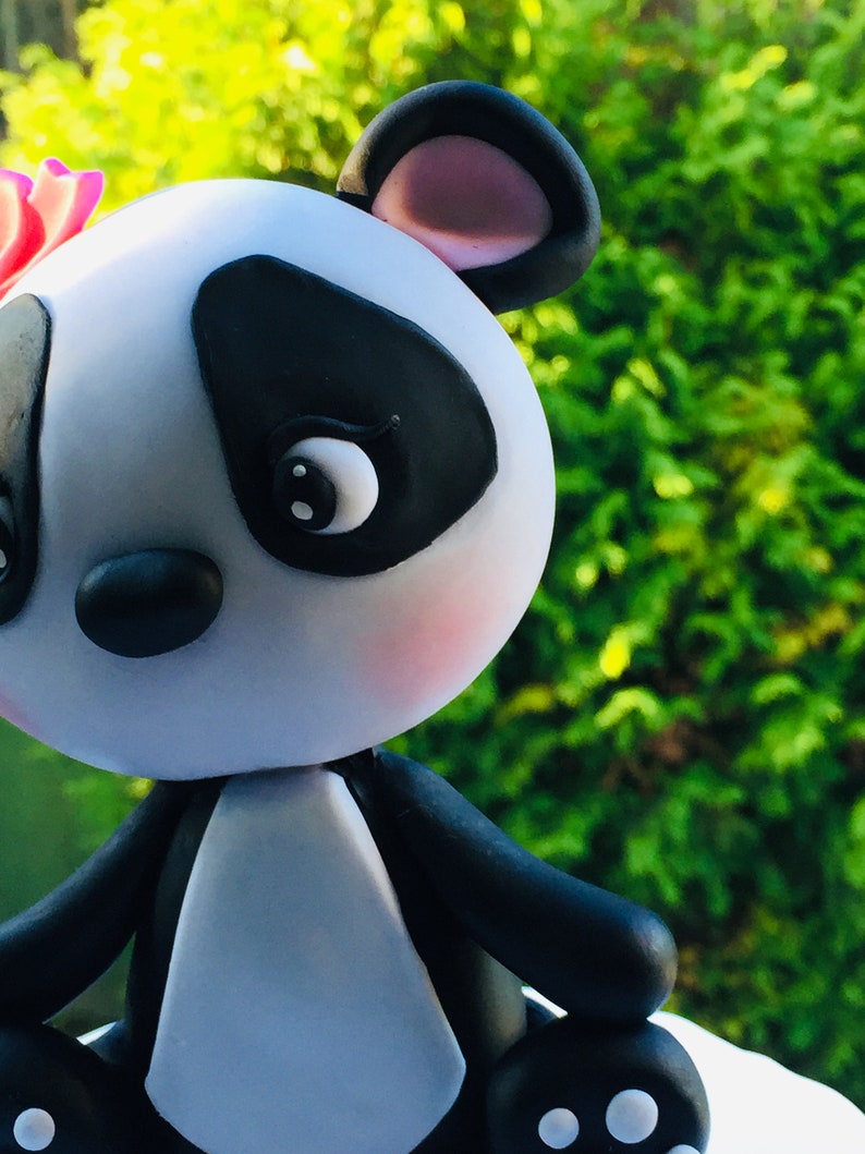 Panda Figure Bear Cake Topper in Fondant or Cold - Etsy