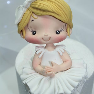 Girl Cake Topper, Person Figurine, Handmade Figurine Doll, Handmade ...