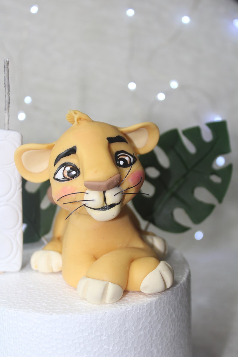 Lion King Inspired Simba Fondant Cake Topper or Cold Porcelain - Etsy