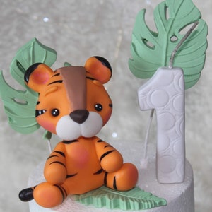 Tiger Topper, Animals Topper, Jungle Cake Topper, Grass Cake, Animals ...