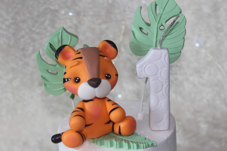 Tiger Topper Animals Topper Jungle Cake Topper Grass Cake - Etsy