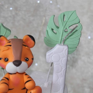 Tiger Topper, Animals Topper, Jungle Cake Topper, Grass Cake, Animals ...