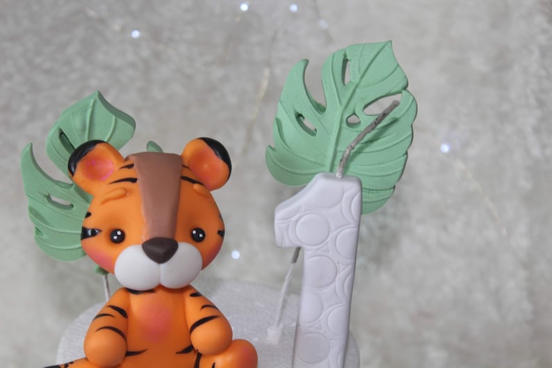 Tiger Topper Animals Topper Jungle Cake Topper Grass Cake - Etsy