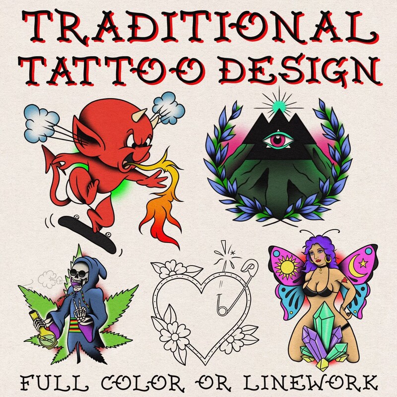 Custom Tattoo Design - Etsy