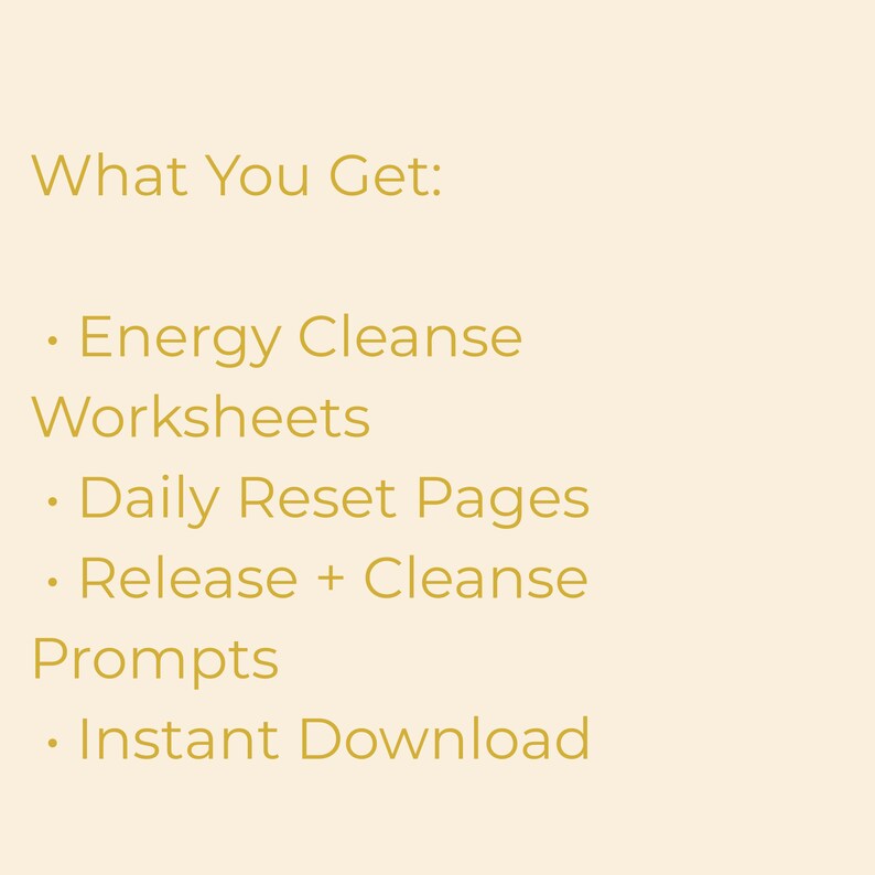 Energy Cleanse Worksheet Pack • Aura Reset & Release Pages • Printable ...