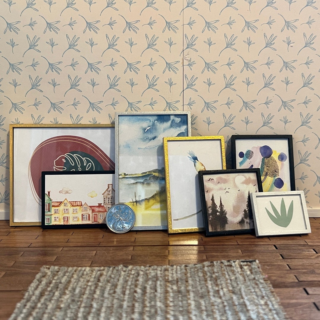 1:12 Scale Frames | Dollhouse Miniatures | Mini Frames | 112 Scale Art ...
