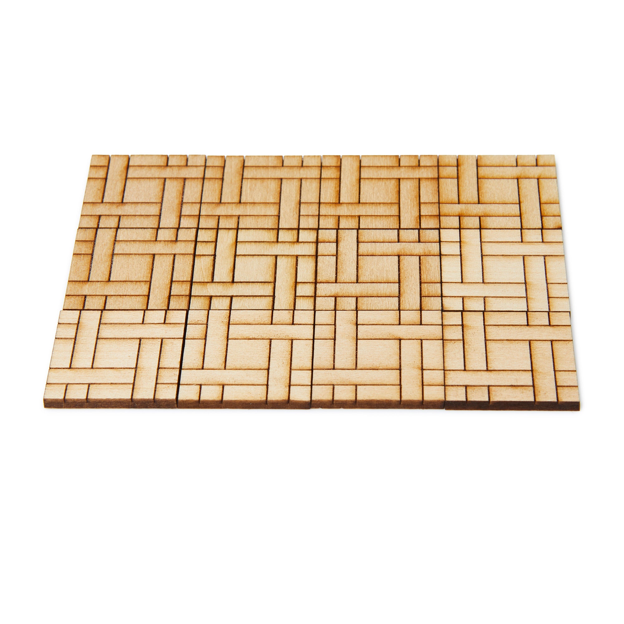 1:12 Scale Real Wood Floor Tiles Dollhouse Furniture Miniature Scale ...
