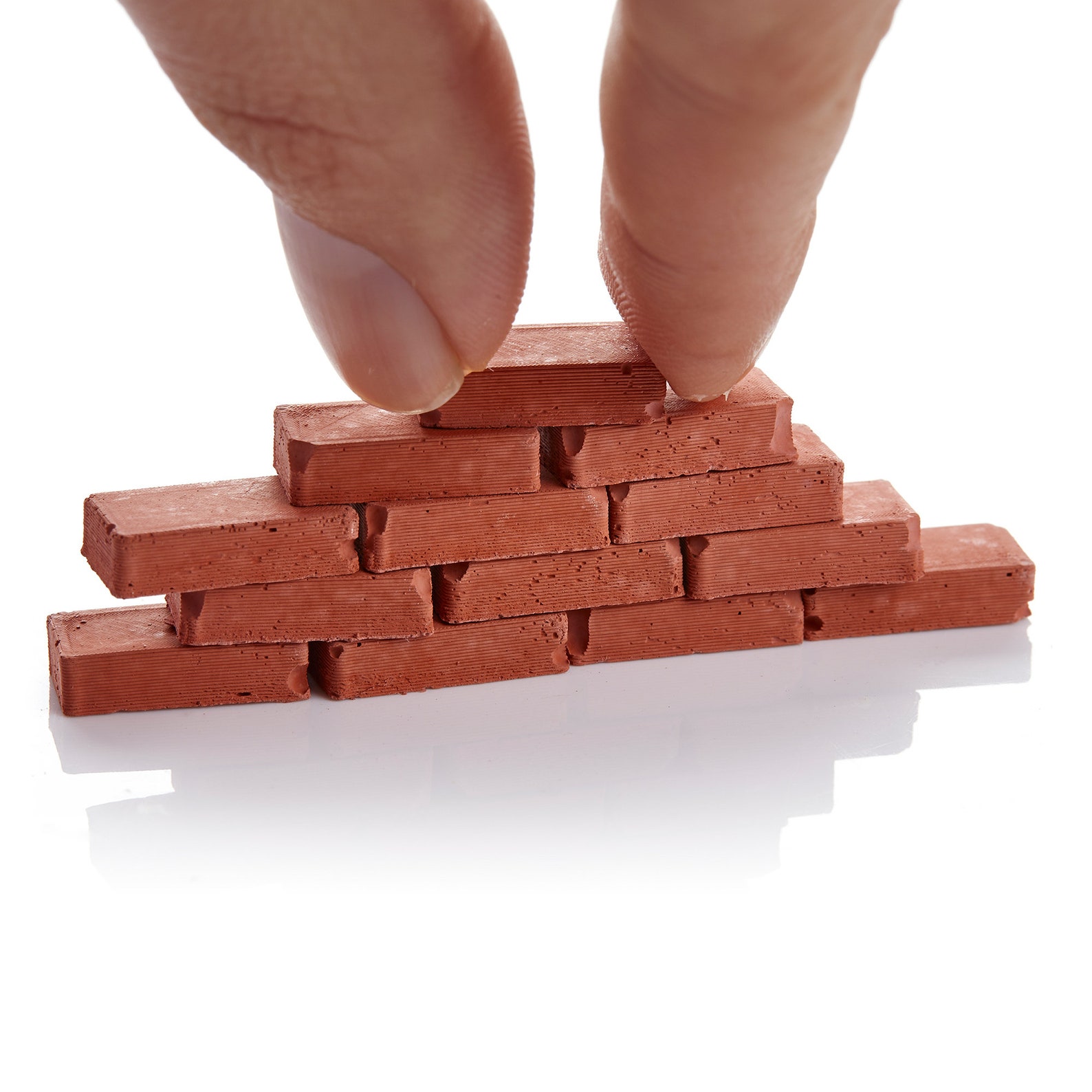 1:12 Scale Mini Red Solid Brick (50 PK) | 112 Scale Diorama Supplies ...