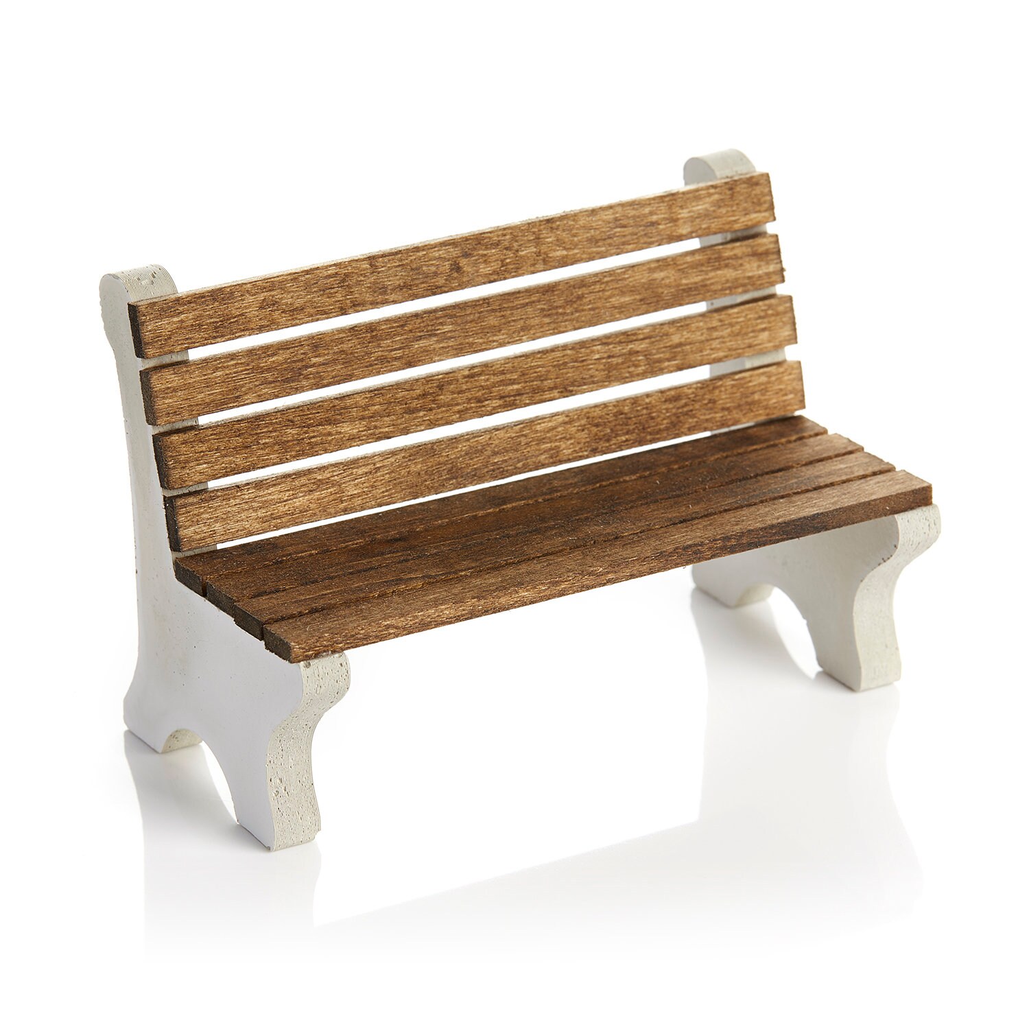 1:12 Scale Mini Outdoor Bench | Dollhouse Miniature Furniture ...